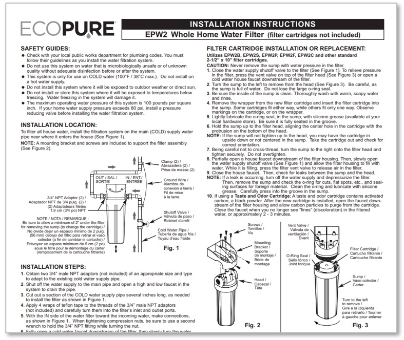 EPW2 Manual – EcoPure