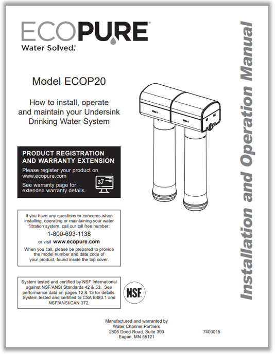 ECOP20 Manual – EcoPure