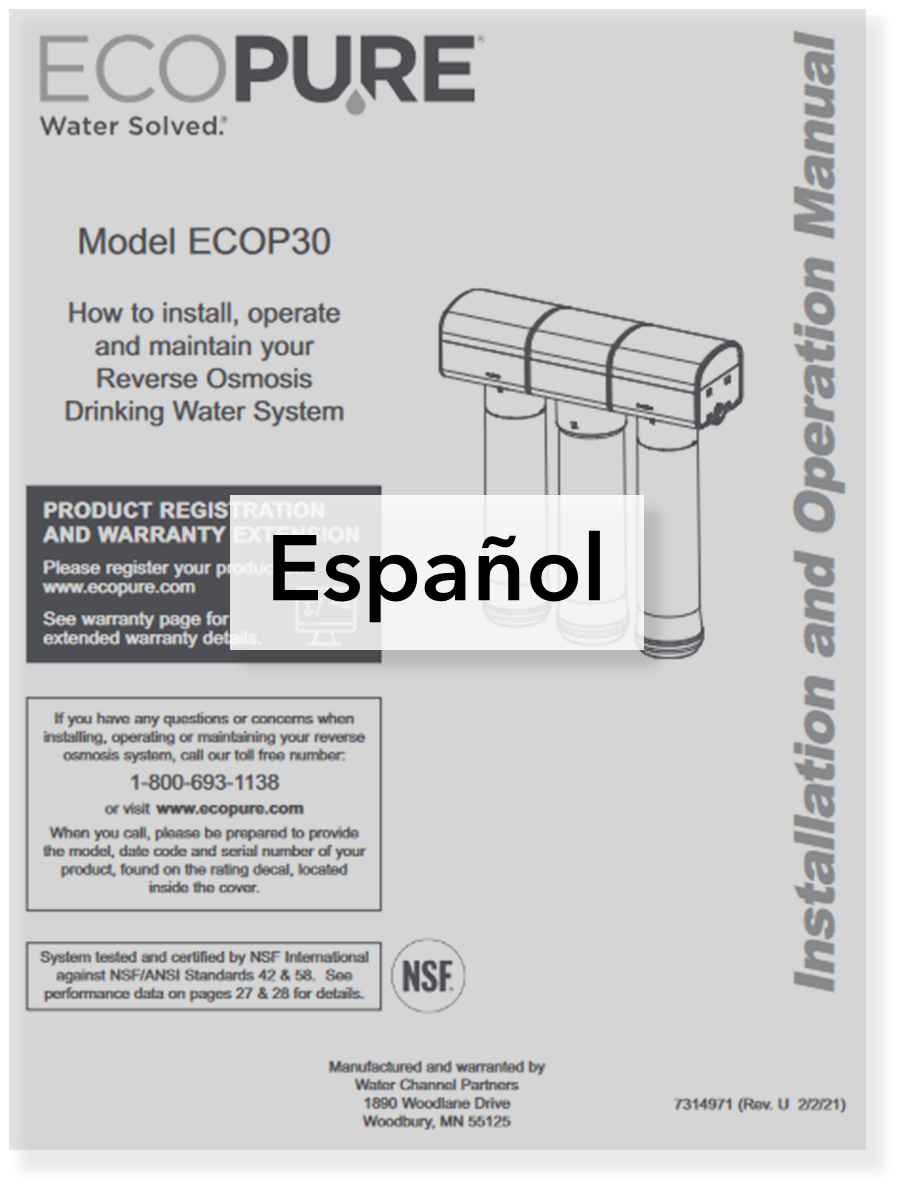 ECOP30 Manual – EcoPure