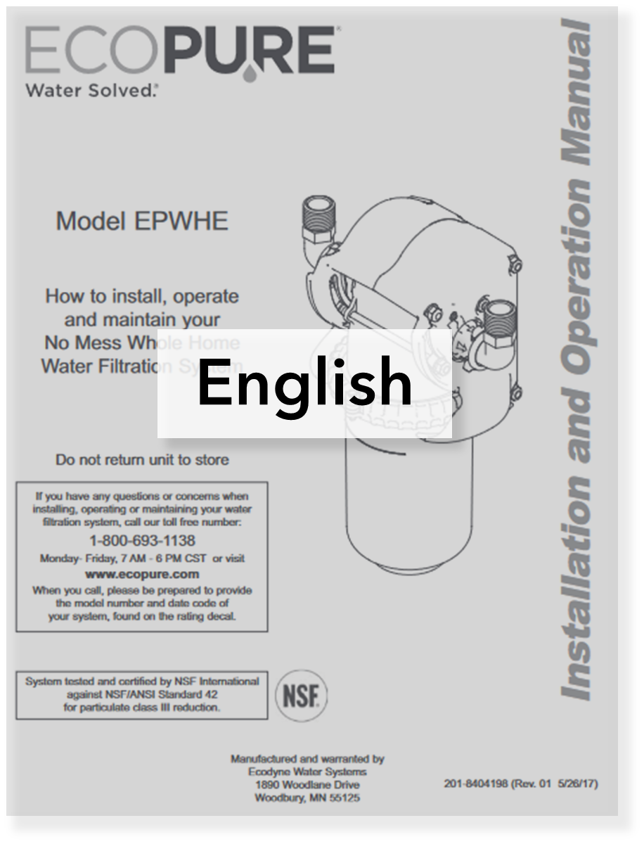 EPWHE Manual – EcoPure